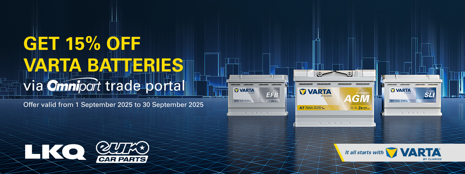 15 Percent Off VARTA at Omnipart | VARTA Automotive Batteries